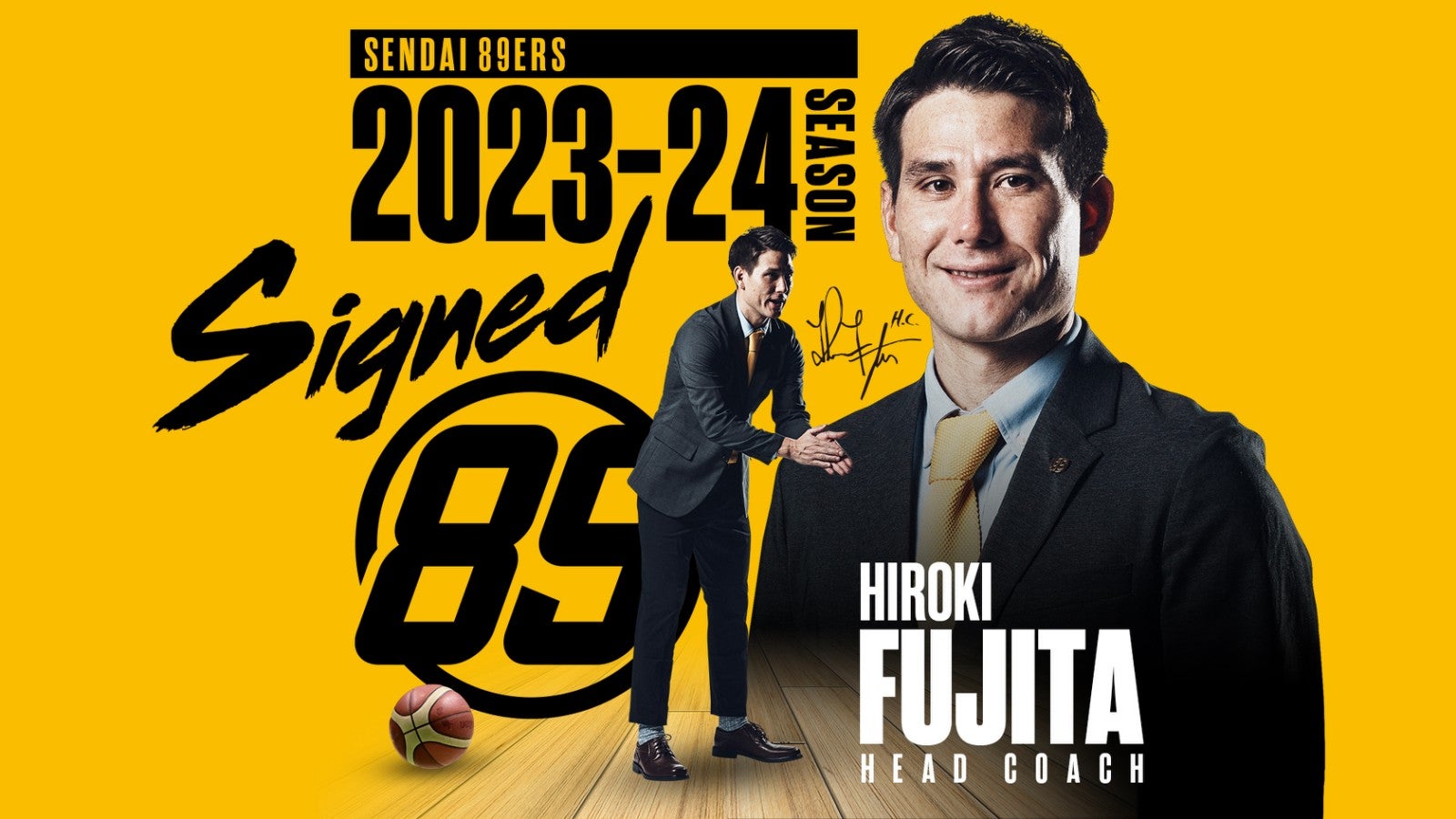 2023-24シーズン藤田弘輝ヘッドコーチ 継続契約のお知らせ | 仙台89ERS